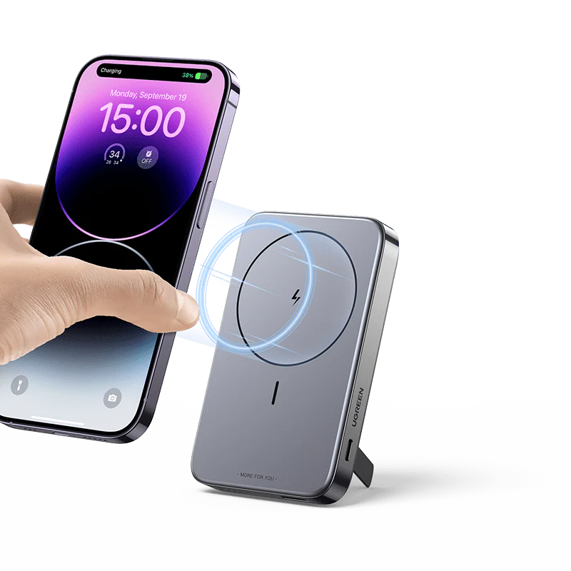 UGREEN - Power Bank Magnético 10000mAh con Soporte Plegable y Carga ...